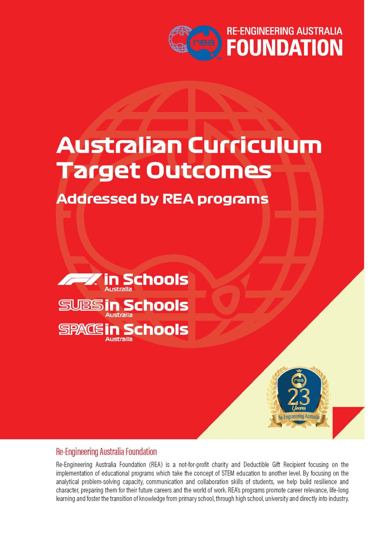 REA Curriculum Mapping | REA Foundation